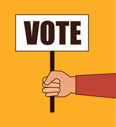 Cartoon elections vote design Royalty Free Vector Image