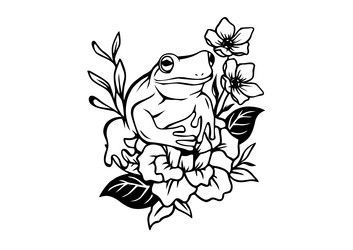 Cute Tree Frog Tattoo