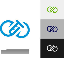 Infinity labs logo template creative Royalty Free Vector