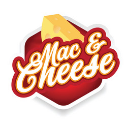 Mac and cheese yellow food pasta macaroni icon Vector Image