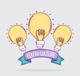 Youth culture cartoons Royalty Free Vector Image