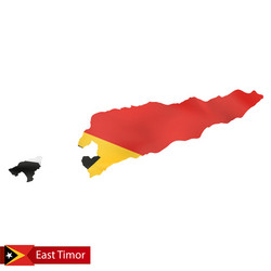 East Timor Map with Landmarks Vector Images (57)