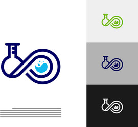 Infinity labs logo template creative Royalty Free Vector