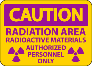 Radiation notice sign caution area Royalty Free Vector Image