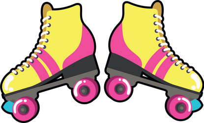 Roller skates pop art icon Royalty Free Vector Image