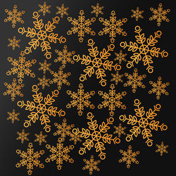 Christmas falling snow different shapes white Vector Image
