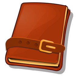 Brown cartoon book Royalty Free Vector Image - VectorStock