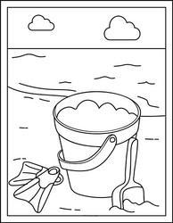 Sand Pail Drawing Vector Images (over 180)