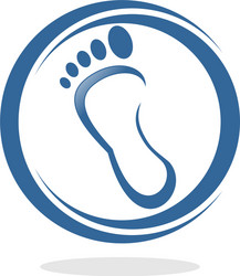 Foot logo Royalty Free Vector Image - VectorStock