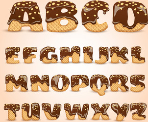 Chocolate Alphabet Vector Images (over 3,000)