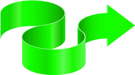 Green Curved Arrow Vector Images (over 4,700)