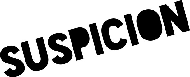 Suspicion rubber stamp Royalty Free Vector Image