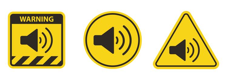 No sound icons sign isolate on white background Vector Image