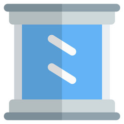 Saving space with vertical sliding window Vector Image