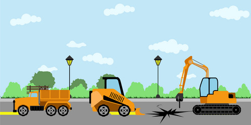 Set of a constructor machines Royalty Free Vector Image