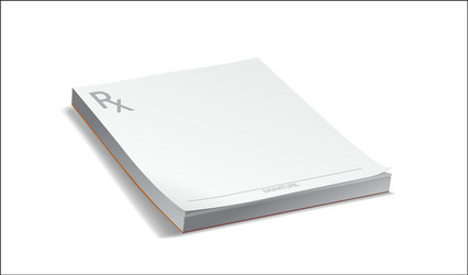 Blank Prescription Pad