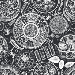 Chinese dish chalk board hand drawn isolated Vector Image