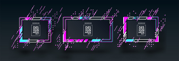 Hipster rectangular frames Royalty Free Vector Image