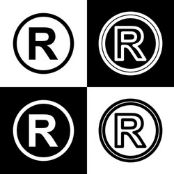 White Registered Trademark Symbol Vector Images (over 1,700)