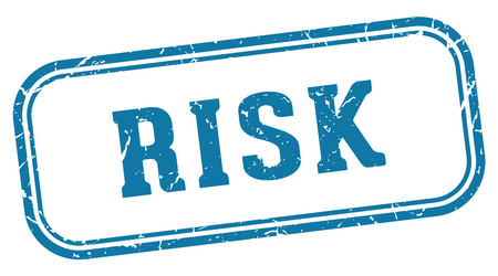 Risk stamp Royalty Free Vector Image - VectorStock