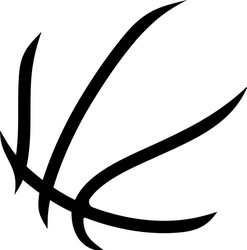 Basketball ball stroke quality image Royalty Free Vector