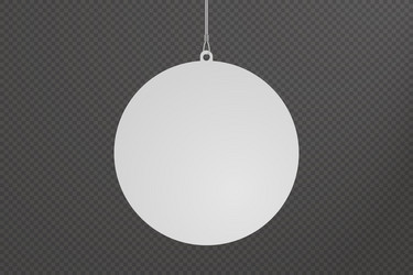 Rectangular dangler hanging from ceiling realistic