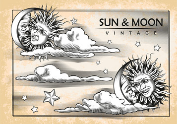 Vintage Moon Vector Images (over 34,000)