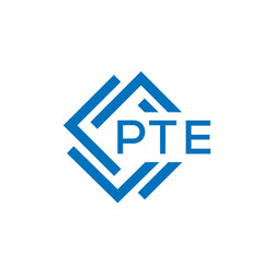 Pte abstract technology logo design on white Vector Image