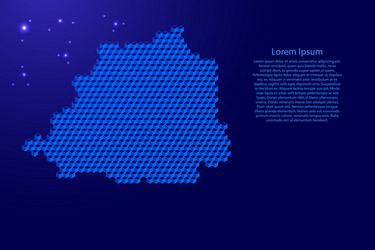 Vatican map from 3d black cubes isometric Vector Image