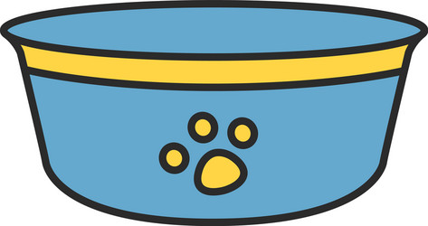 Dog bowl icon Royalty Free Vector Image - VectorStock