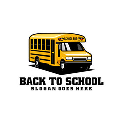School bus logo Royalty Free Vector Image - VectorStock