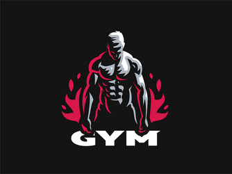 Sport sporty and athletic man Royalty Free Vector Image