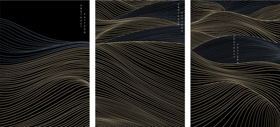 White abstract horizon curve line background Vector Image