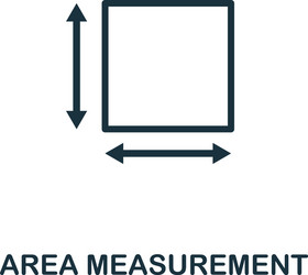 Area measurement icon from measurement icons Vector Image
