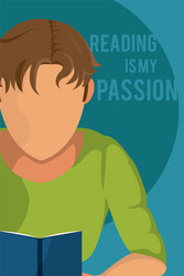 Love learning cartoon design Royalty Free Vector Image