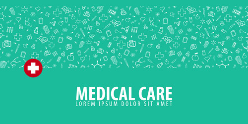 Medical care background health Royalty Free Vector Image