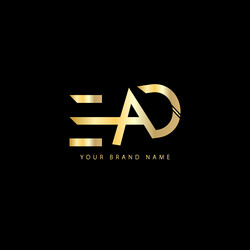 Ead-text-logo Royalty Free Vector Image - VectorStock