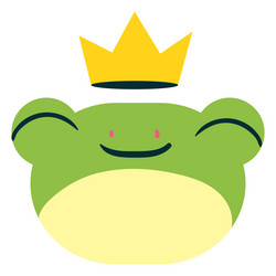 Happy frog face Royalty Free Vector Image - VectorStock