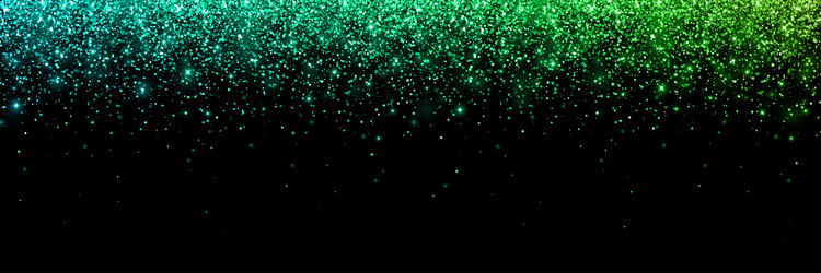 Green and blue sparkles glitter background Vector Image