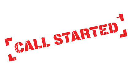Call started rubber stamp Royalty Free Vector Image