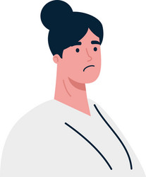 Isolated sad avatar woman design Royalty Free Vector Image