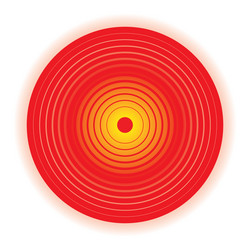 Pain icon painful spot mark ache symbol Royalty Free Vector