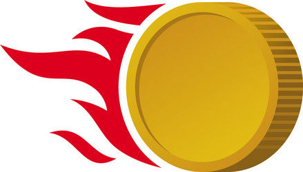 Fast gold coin logo designs concept dollar Vector Image