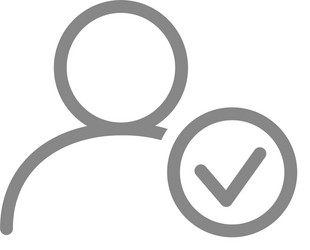 Valid user profile Royalty Free Vector Image - VectorStock