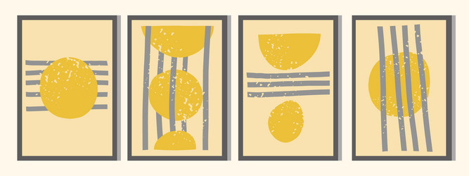 Abstract posters in style 20s Royalty Free Vector Image