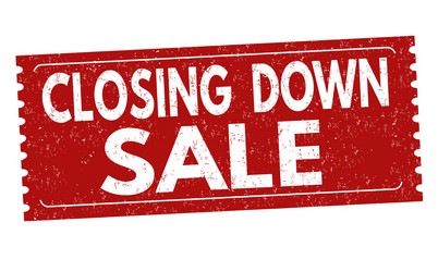 Closing down sale clearance banner template Vector Image
