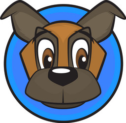 Blue dog Royalty Free Vector Image - VectorStock