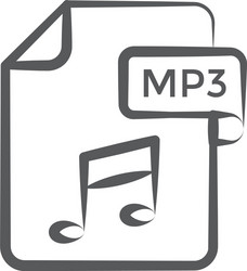 Mp3 file Royalty Free Vector Image - VectorStock