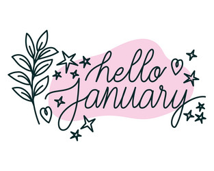 January Font Hello Vector Images (over 280)