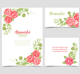 Price tags collection with flowers Royalty Free Vector Image